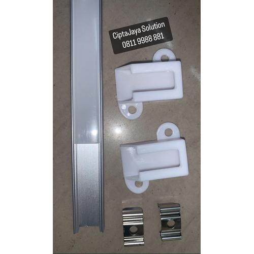 Jual kap housing led strip / casing / dudukan lampu strip led ...