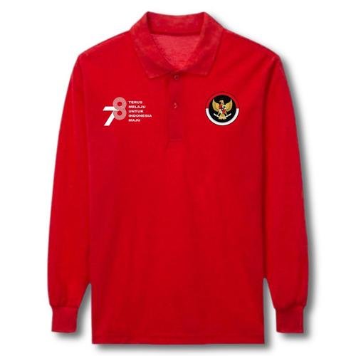 Jual Polo Shirt Kemerdekaan Logo HUT RI 78 Merah Putih 17 Agustus ...