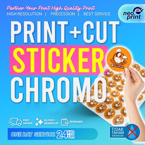 Jual Cetak Label Sticker Chromo Custom / HVS + CUT - Kota Tangerang ...