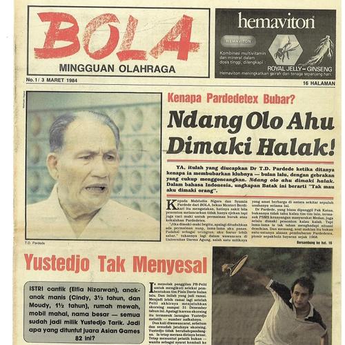 Jual Tabloid Bola Edisi Pertama Perdana 1984 PDF Majalah Soccer - Kab ...