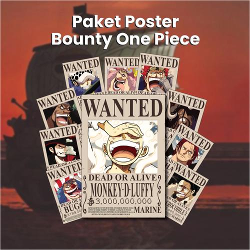 Jual Poster Bounty One Piece | Size A4 Harga Satuan | Poster Anime ...