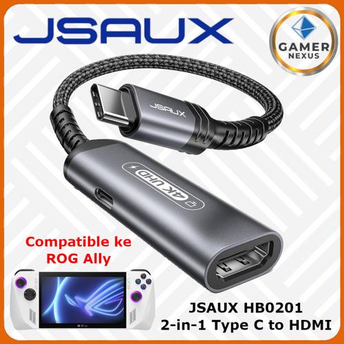 Jual JSAUX HB0201 2-in-1 Type C to HDMI Adapter ROG Ally 4K@60Hz ...