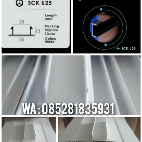 Jual Tali air UPVC U Channel PVC Groove Joint SCK U25 W 2meter - Kab ...