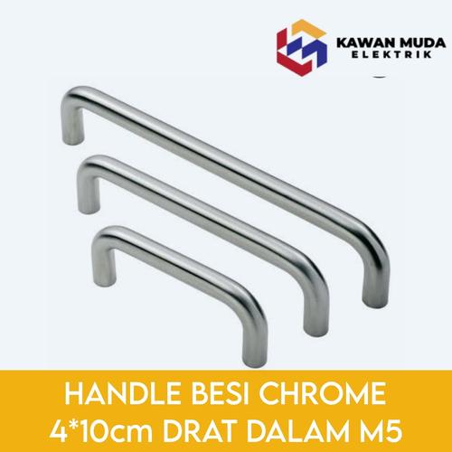 Jual HANDLE PANEL / LEMARI / BOX LISTRIK BESI CHROME 4*10 Drat Dalam M5 ...