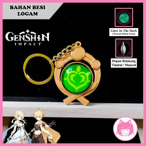 Jual Genshin Impact Keychain - Gantungan Kunci Vision Inazuma Frame ...