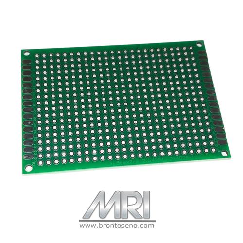 Jual PCB Lubang IC 5x7 5x7cm Double Layer Bolong Titik Matrix Fiber FR4 ...