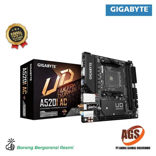 Jual Gigabyte A520I AC ( AMD A520,AM4,DDR4,WIFI) Mini ITX Support Ryzen ...
