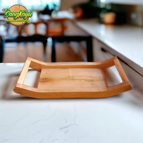 Jual Nampan kayu rustic wooden serving tray nampan saji kayu - MODEL ...