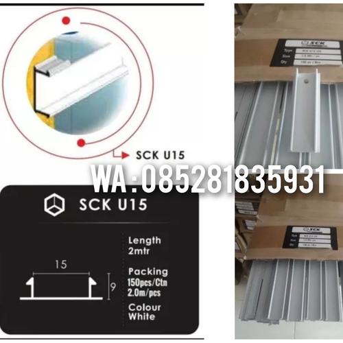 Jual Tali air UPVC U Channel PVC Groove Joint SCK U15 W 2m - Kab. Tangerang - SCK_dadap | Tokopedia