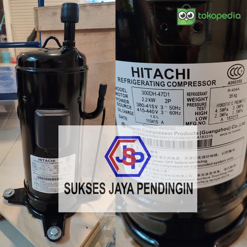 Jual Compressor Hitachi 300DH-47D1 R404a / Kompresor Hitachi 300DH-47D1 ...
