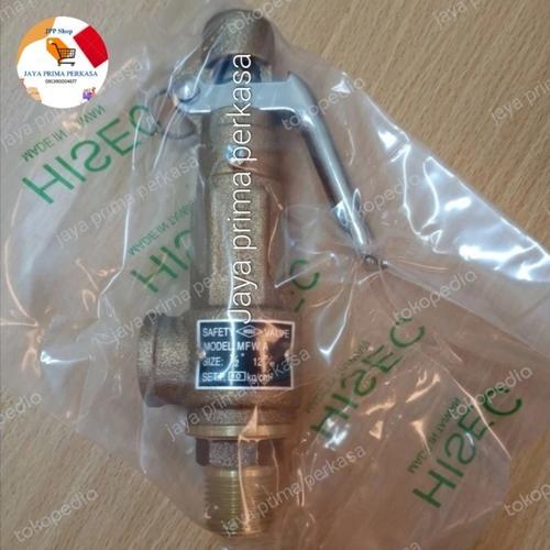 Jual Safety Valve Kuningan Hisec With Lever 20kg 1 1/4" inch Brass DN ...