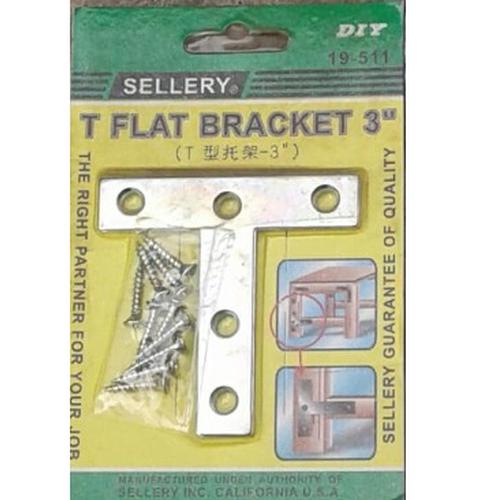 Jual Plat Penyambung Kayu 3 inch Cabang 3 T Flat Bracket Meja Kursi ...