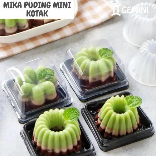 Jual Mika Tray Puding Mini Kotak Pack @50pcs Tray Mooncake Kue Mini ...