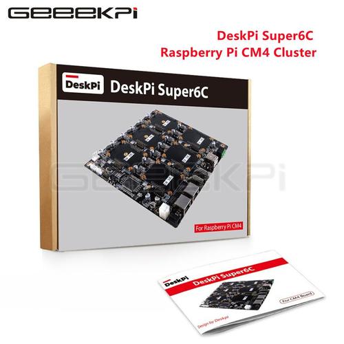 Jual CR001 DeskPi Super6C Raspberry Pi CM4 Cluster Mini ITX Board 6 RPI ...