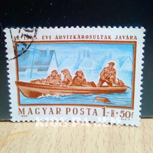 Jual Perangko Lama Hongaria : River Flood Rescue, 1965, VFine CTO, 1 v ...