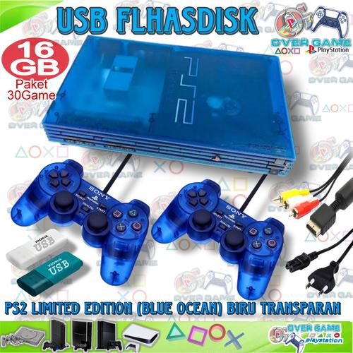 Jual PS2 LIMITED EDITION (BLUE OCEAN) TRANSPARAN - FD USB 16GB - Kab ...