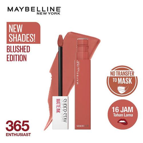 Jual MAYBELLINE Superstay Matte Ink Liquid Lipstick 365 Enthusiast ...