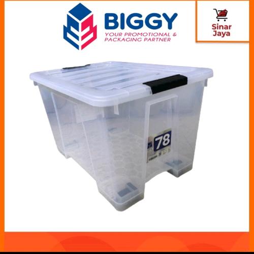 Jual Container/ Storage Box Ezy Cb 80 L Bening/Transparan Vindo Biggy ...
