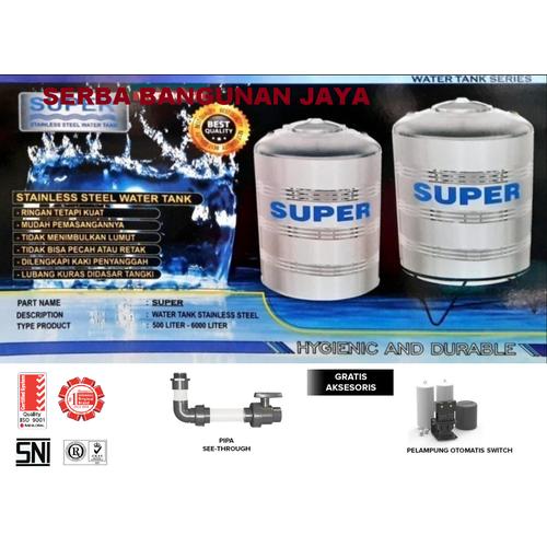 Jual Toren SP 6100 SAKURA PREMIUM 6000 Liter Stainless Steel Water Tank ...