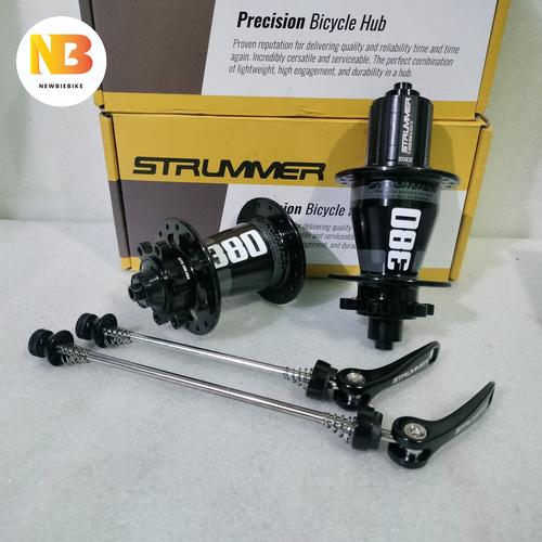 Jual Hub Freehub Strummer HM 380 MT 380 32 hole 6 bolt - Titanium ...