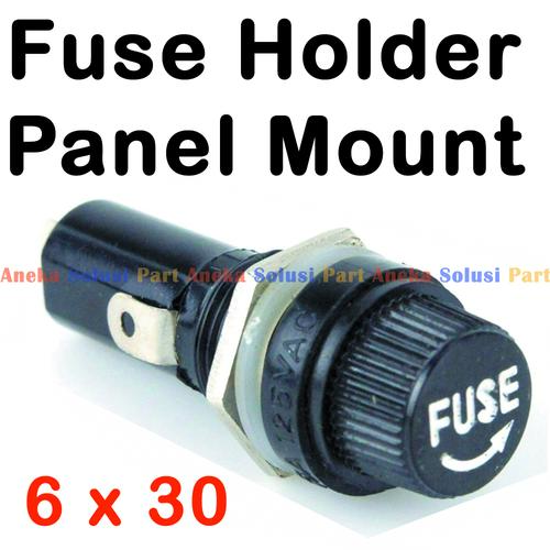 Jual Fuse Holder Rumah Sekring Besar 6x30 mm Tempat Skring Panel Mount ...