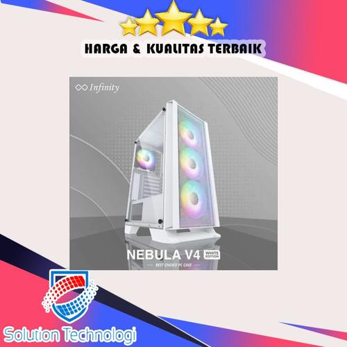 Jual Casing INFINITY NEBULA V4 Tempered Glass - ATX, mATX Gaming Case ...