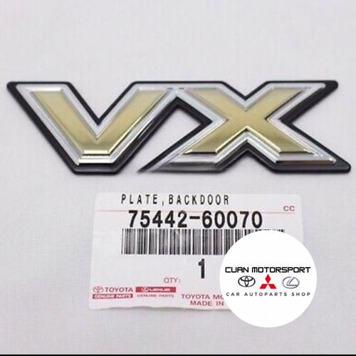 Jual Emblem Logo VX Toyota Land Cruiser VX-80 ASLI ORIGINAL - Jakarta ...