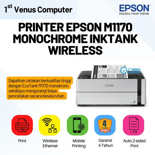 Jual Printer Epson M1170 Monochrome InkTank Wireless / Printer Epson ...