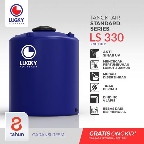 Jual Tandon Air | Toren Air 3.300 Liter Lucky LS 330 - Biru - Kab ...