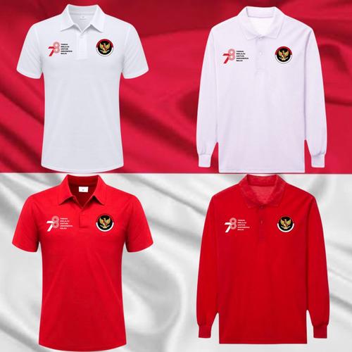 Jual Polo Shirt Kemerdekaan Logo HUT RI 78 Merah Putih 17 Agustus ...