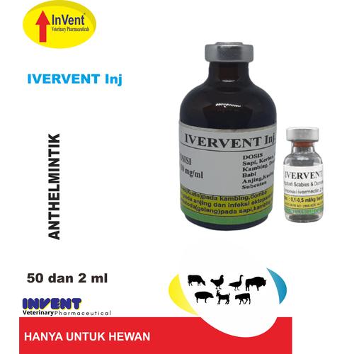 Jual Obat Hewan IVERVENT Inj Invent - Obat Cacing Injeksi - 2 ml - Kab ...