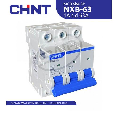 Jual MCB CHINT NXB-63 6KA 3P 1A s.d 63A - 63A - Jakarta Pusat - Sinar Waluya Bogor | Tokopedia