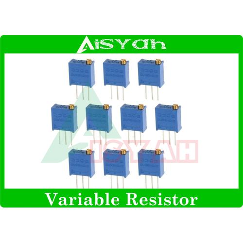 Jual 3296W 204 200k ohm Multiturn Trimpot Trimmer Variable Resistor VR ...