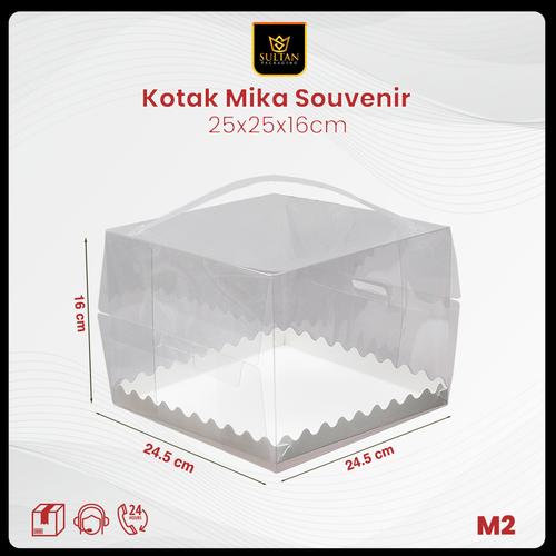 Jual Box Cake Kotak Kue Packaging Mika Transparan Murah M2 - 14x14x14 ...