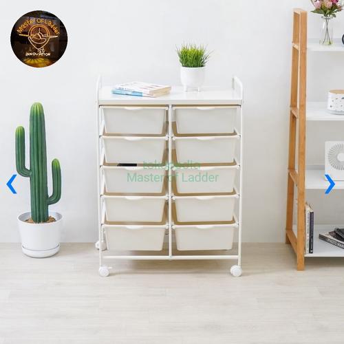Jual Stora Rak Troli 5 Susun 10 Drawer/Rak Penyimpanan 10 Laci Roda ...