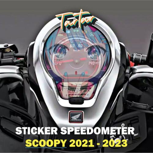 Jual Sticker Stiker Spido / Speedometer Transparant Anime Scoopy 2021 ...