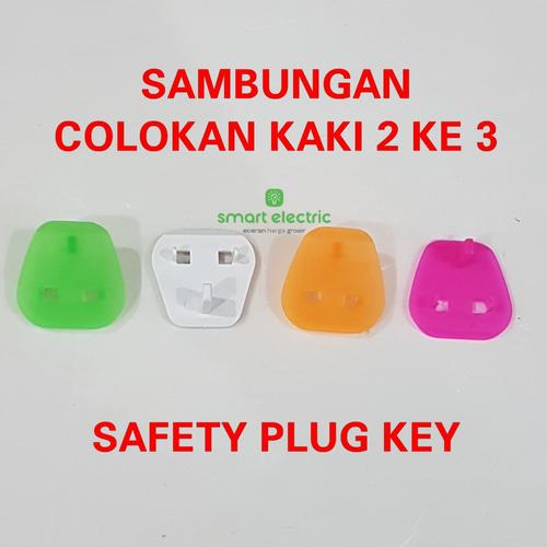 Jual Sambungan Colokan Kaki 2 ke 3 Plug Key Listrik Travel Adaptor ...