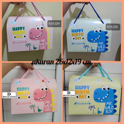 Jual Box Souvenir Ulang Tahun Goodie Bag Ultah Paperbag Snack Bingkisan ...