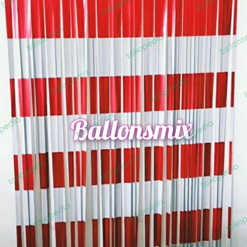 Jual Tirai rumbai merah putih / tirai merah putih - Jakarta Barat ...