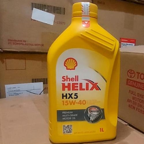 Jual Oli Shell Helix HX5 Sae 15w-40 Liter 1 Liter ORIGINAL - - Jakarta ...