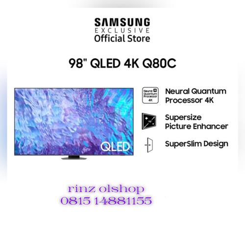 Promo LED TV SAMSUNG 98Q80C SMART TV UHD 4K QA98Q80CAKXXD QA98Q80C ...