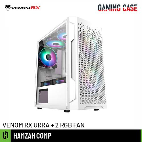 Jual Casing Gaming Venom RX Urra MATX Include 2x Fan RGB - Hitam - Kota ...