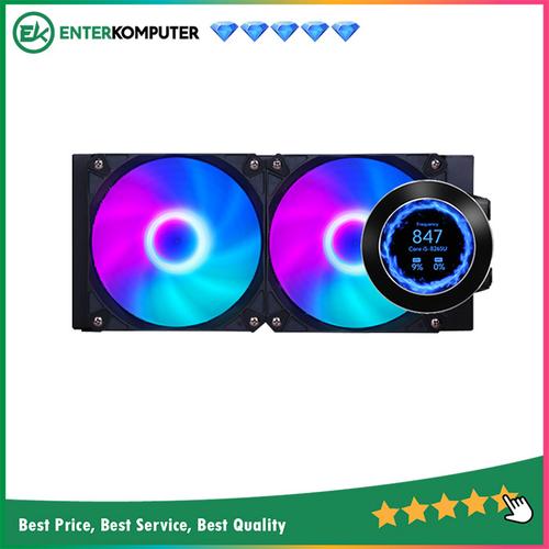 Promo PRIME PREMIUM ANIMA 240MM BLACK - Liquid Cooler LCD Display ...