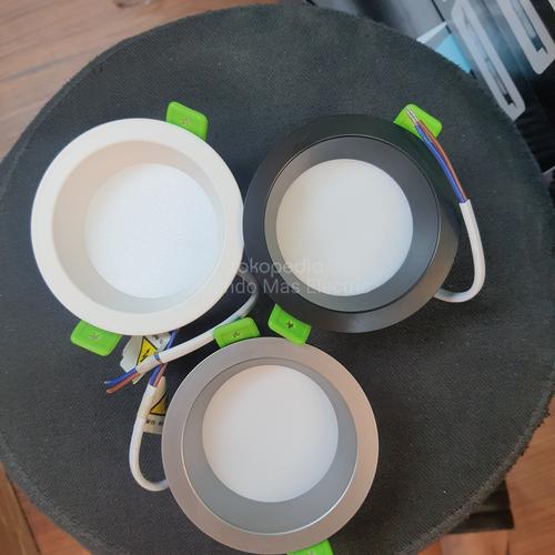 Jual LAMPU LED DOWNLIGHT 3 WARNA 6WATT LED PANEL LIGHT 3WARNA CAHAYA 6 ...