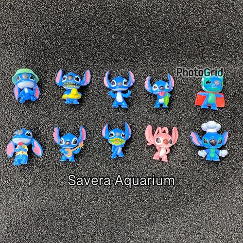Jual MAINAN STITCH 1 SET / ACTION FIGURE / ISI 10 / HIASAN AQUARIUM ...
