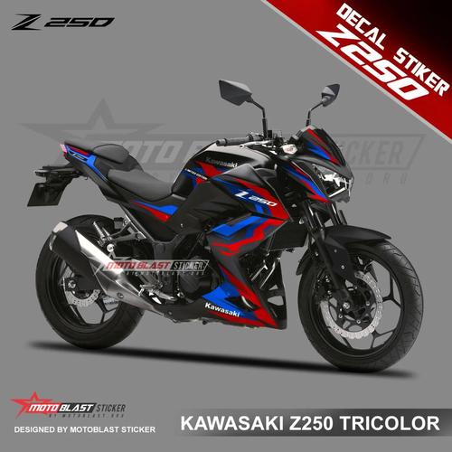 Jual Decal Stiker Z250 LIVERY TRICOLOR FULL BODY MOTOBLAST - Glossy ...