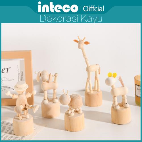 Promo Boneka kayu menari hiasan meja dekorasi kamar ornamen lucu mainan ...