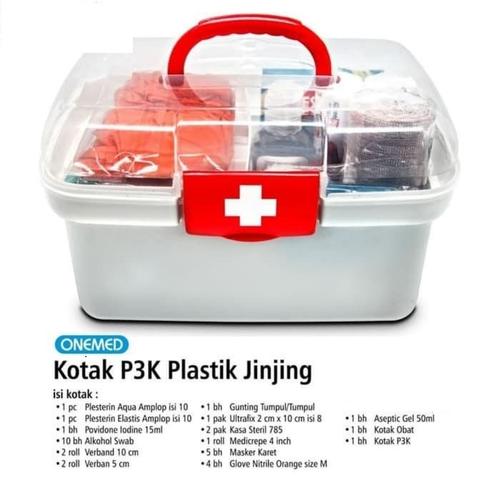 Jual Box P3K LENGKAP Onemed P3K Jinjing Onemded Sudah Termasuk Isi ...