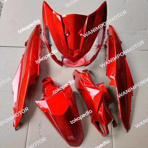 Jual FULL BODY HALUS HONDA BEAT FI 2013-2014 STATER KASAR MERAH MAROON ...