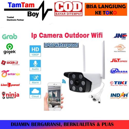 Jual Ipcam Outdoor Smart 1080p Wifi Ip Camera CCTV 2 Antena Two Way ...